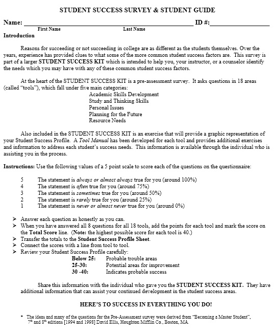 11 Free Sample Career Choice Survey - Printable Samples