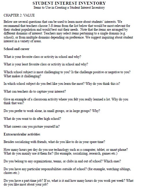 13 Free High School Career Survey Samples - Printable Samples