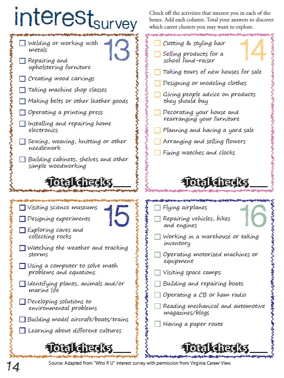 11 Free Sample Career Choice Survey - Printable Samples