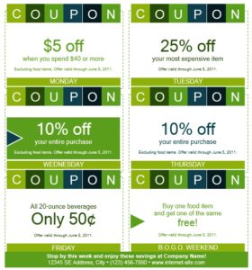 Coupon Book Designs & Templates - Printable Samples
