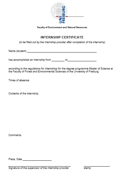 21 Free Sample Internship Certificate Templates - Printable Samples