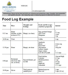 17 Free Sample Food Log Templates - Printable Samples