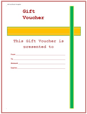 8 Free Sample Prize Voucher Templates - Printable Samples