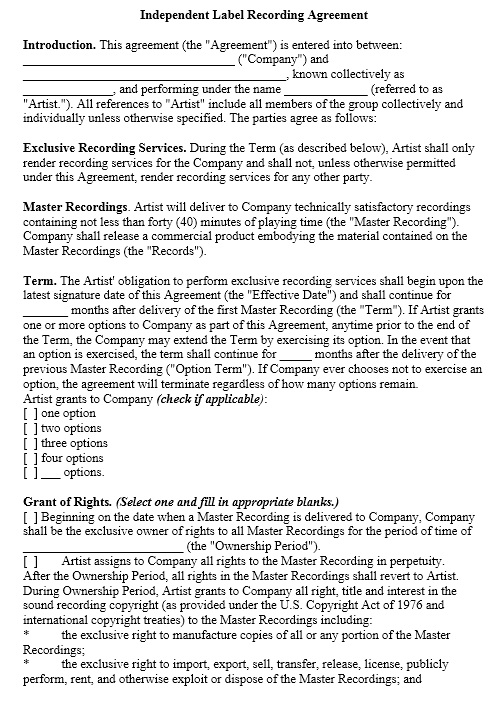 13 Free Sample Private Label Agreement Templates - Printable Samples