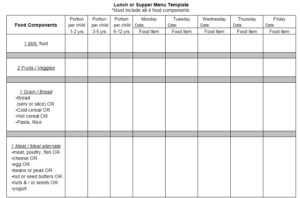 Lunch Menu Designs & Templates - Printable Samples