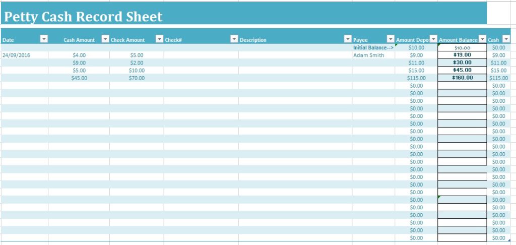 10 Free Sample Cash Log Templates - Printable Samples