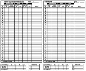 Football Score Sheets - Samples, Examples & Templates