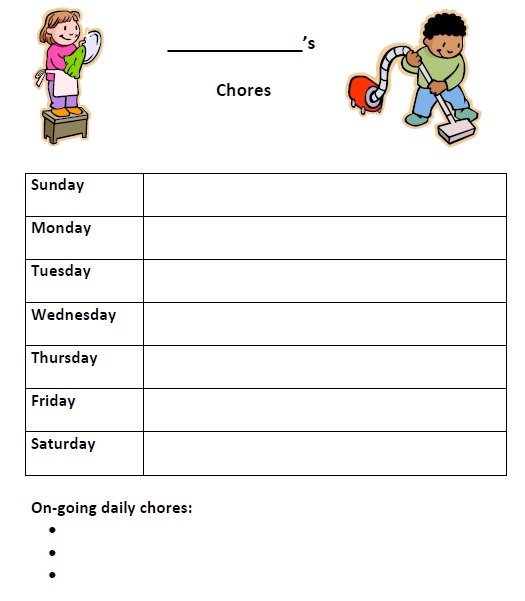 13 Free Sample Daily Chore List Templates - Printable Samples