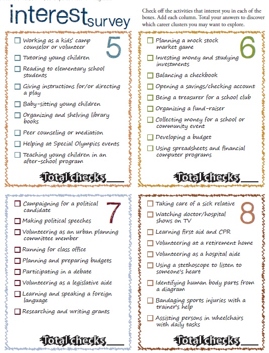 High School Career Survey Examples Printable Samples High School Career Survey Examples Printable Samples