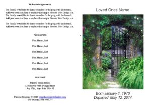 8 Free Sample Funeral Brochure Templates - Printable Samples