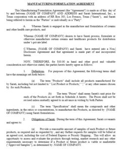 Private Label Agreement Templates - Printable Samples