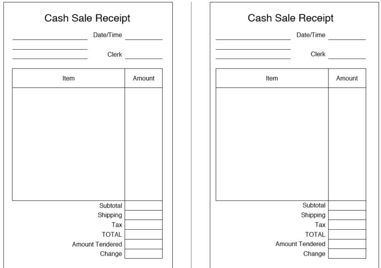 9 Free Sample Grocery Payment Receipt Templates