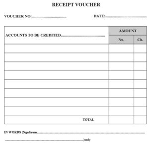 Editable Receipt Voucher Designs & Templates - Printable Samples