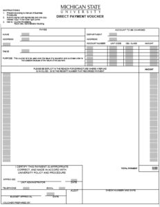 20 Free Sample Payment Voucher Templates - Printable Samples