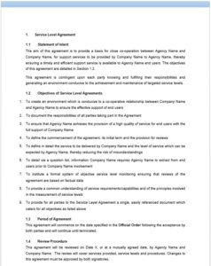 11 Free Sample Professional IT Service Agreement Templates