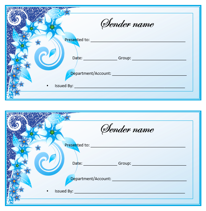 30 Free Sample Gift Voucher Templates - Printable Samples