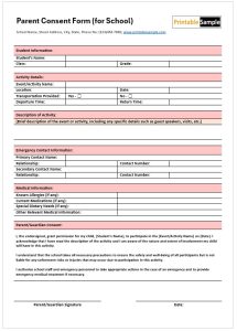 15 Free Printable Parent Consent Forms