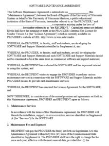 Maintenance Agreements - Free Editable Samples & Templates