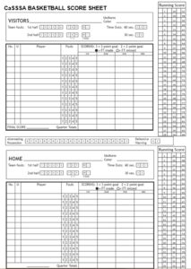 8 Free Sample Basketball Score Sheet Samples - Printable Samples