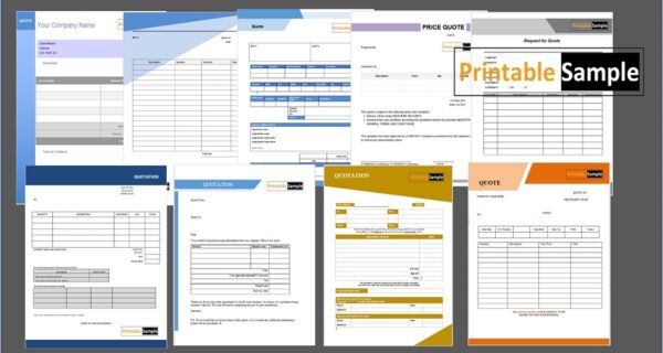 9 Free Sample Catering Quotation Templates - Printable Samples