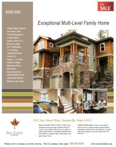 Editable Real Estate Agent Flyer Designs & Templates - Printable Samples