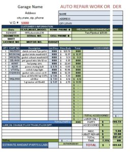 9 Free Sample Auto Repair Quotation Templates - Printable Samples