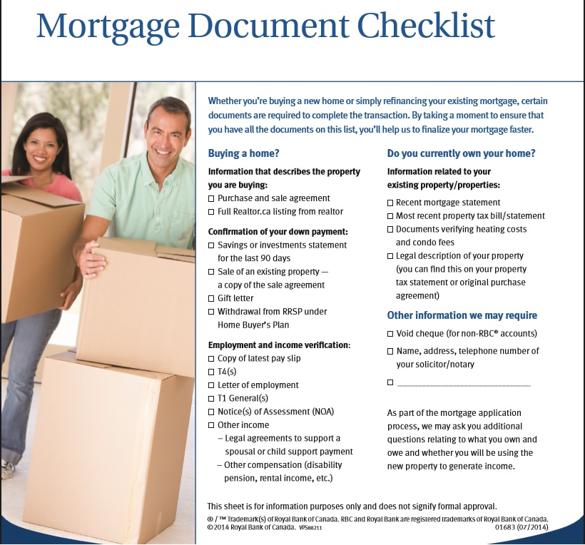 9 Free Sample Home Mortgage Checklists - Printable Samples