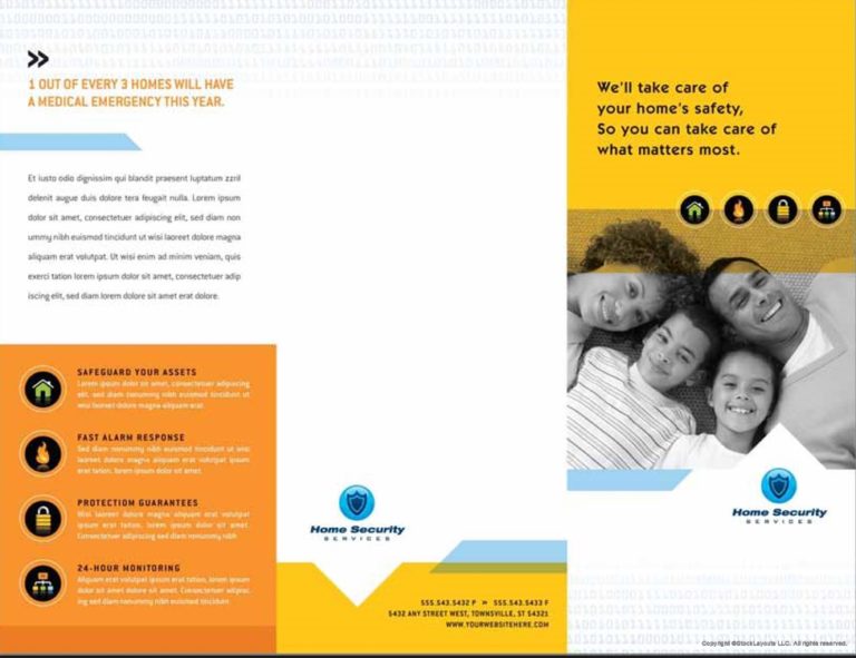 10 Free Sample Security Brochure Templates - Printable Samples