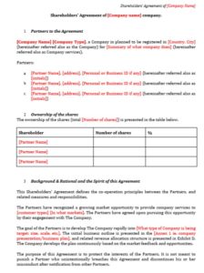 Stockholders Redemption Agreement Examples & Templates - Printable Samples