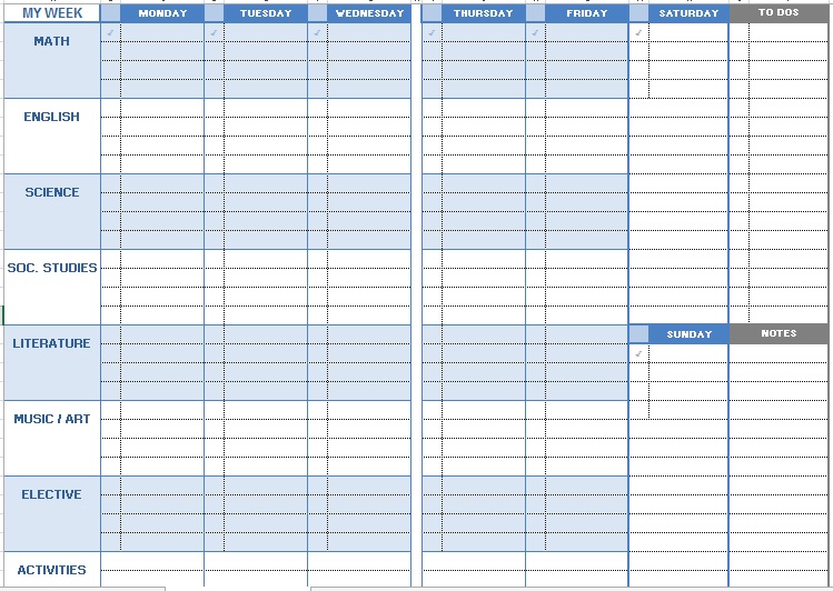 14 Free Sample Kids Activity Schedule Templates - Printable Samples
