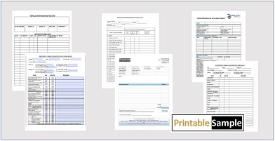 12 Free Car Maintenance List Templates - Printable Samples