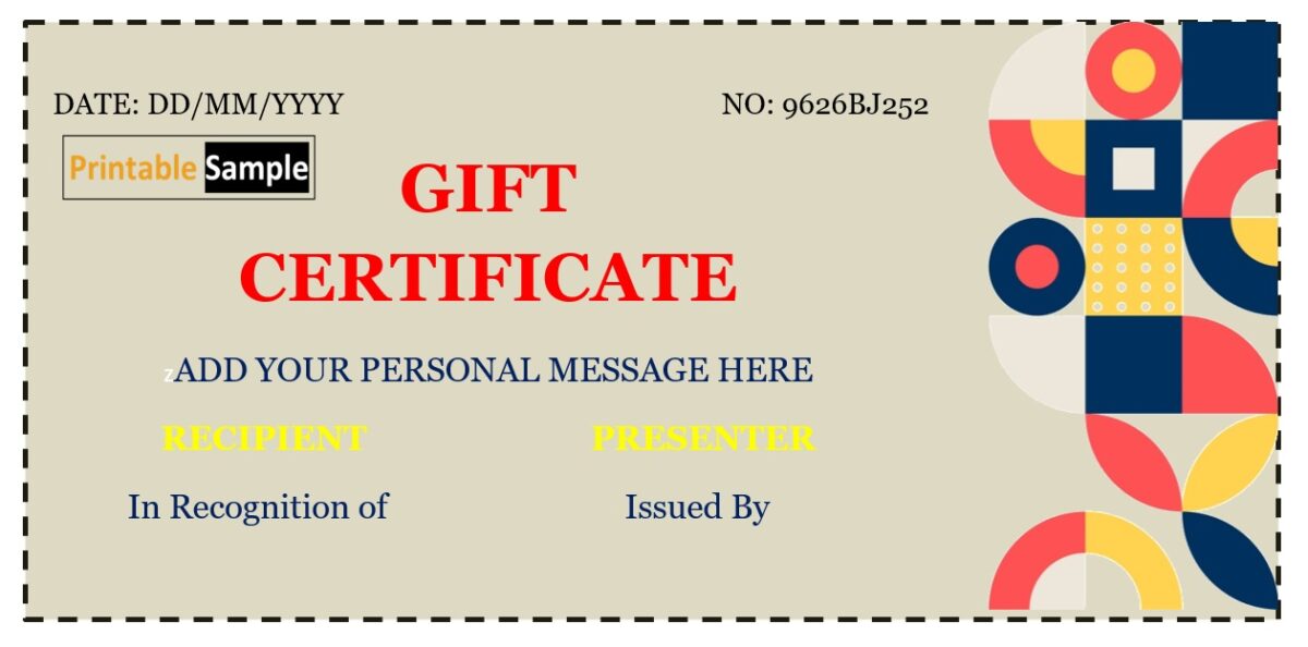 Gift Voucher Designs & Templates - Free Printable Samples