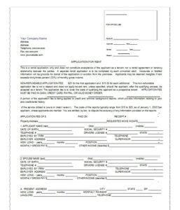 23+ Free Rental Application Forms & Templates - Printable Samples