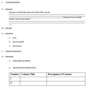 40 Free Standard Operating Procedures (SOP) Templates - Printable Samples