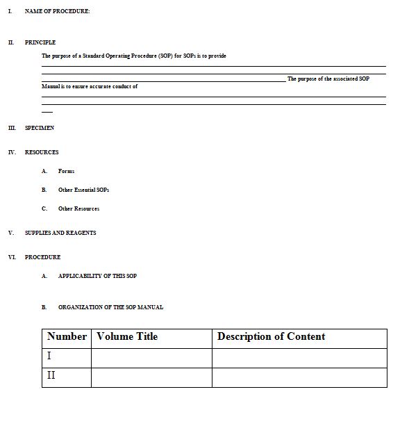 40 Free Standard Operating Procedures (SOP) Templates - Printable Samples