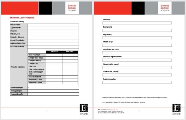 30+ Free Business Case Templates - Printable Samples