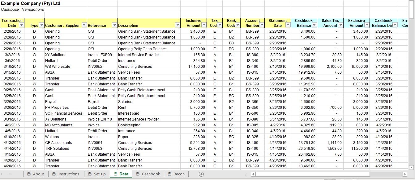 20+ Free Bank Reconciliation Sheet Templates - Printable Samples
