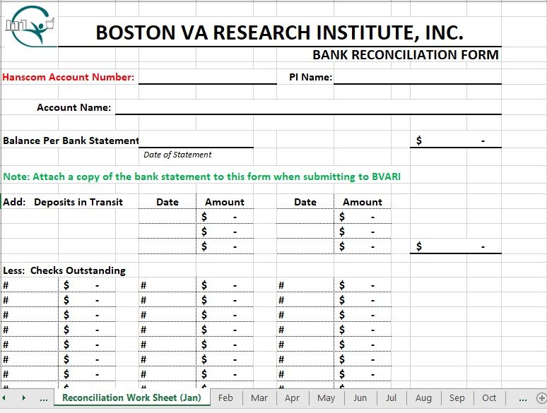 20+ Free Bank Reconciliation Sheet Templates - Printable Samples