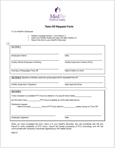 30 Free Employee Time-Off Request Forms - Printable Samples
