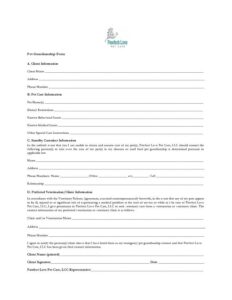 30 Free Guardianship Forms - Printable Samples