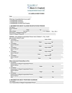 30 Free Guardianship Forms - Printable Samples