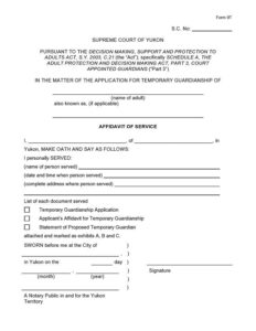 30 Free Guardianship Forms - Printable Samples