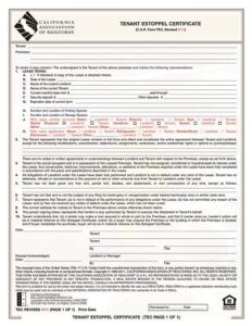 21 Free Estoppel Certificate Forms - Printable Samples