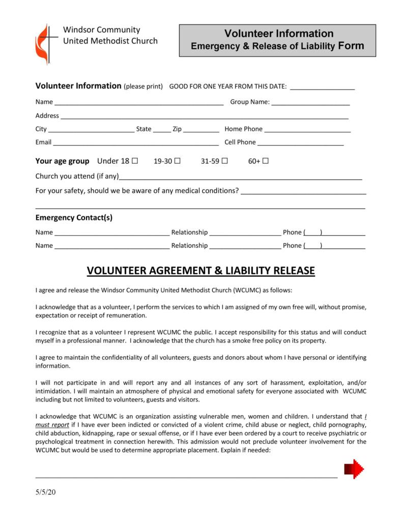 36 Free Release of Liability Forms Templates - Printable Samples
