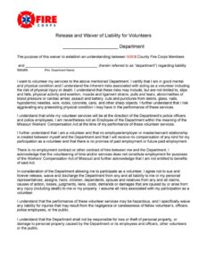 36 Free Release of Liability Forms - Printable Samples