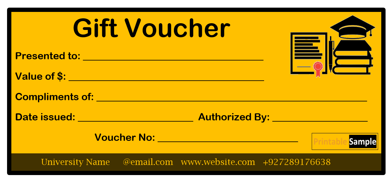 30 Free Sample Gift Voucher Templates - Printable Samples