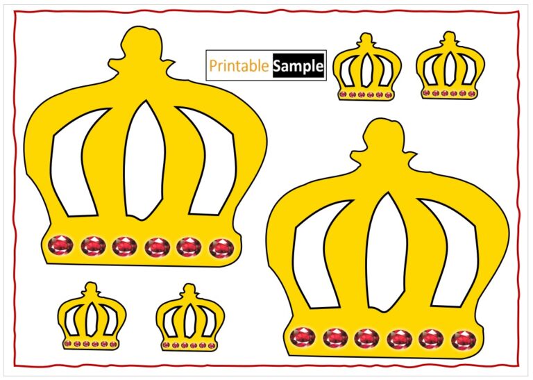10 Free Paper Crown Templates - Printable Samples