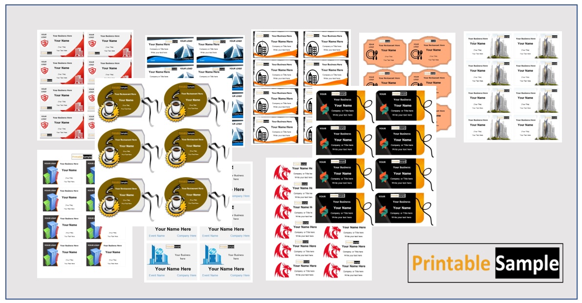 10 Free Name Tag Templates - Printable Samples