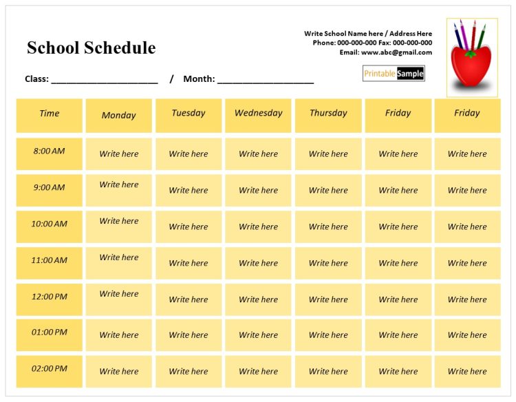 Study Schedule/Planner Templates - Editable & Printables