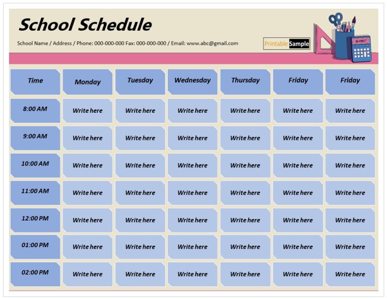 Study Schedule/Planner Templates - Editable & Printables